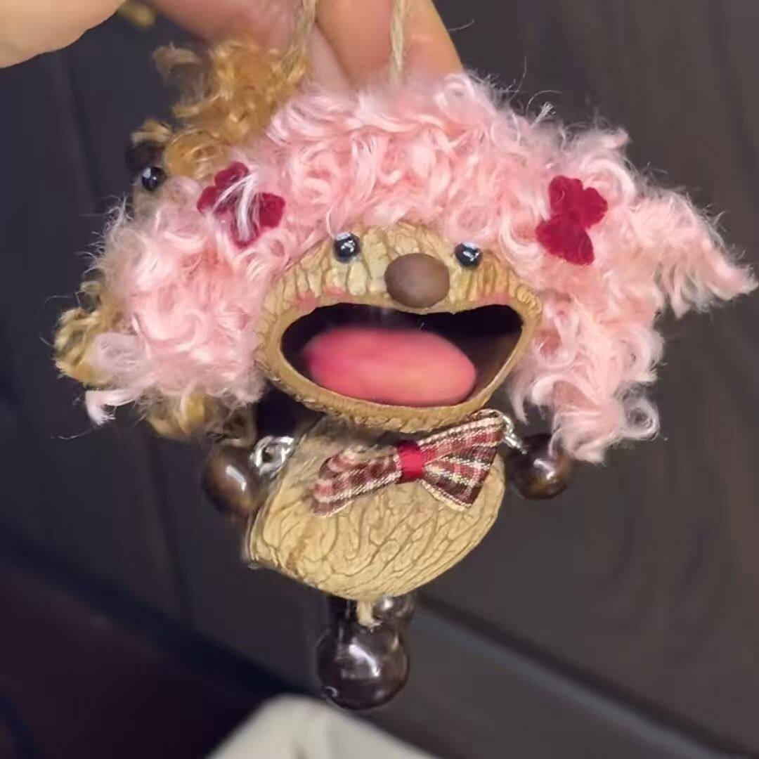 Набор для рукоделия кукла из желудя, Pink Curl Flower Girl подвеска из орешка своими руками украшение для дома подарок