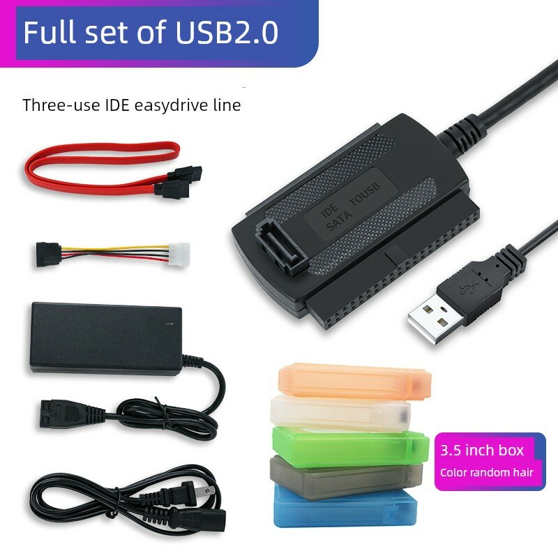 USB 2.0 Полный комплект конвертера IDE/SATA в USB 2.0 с 3.5" корпусом для жесткого диска