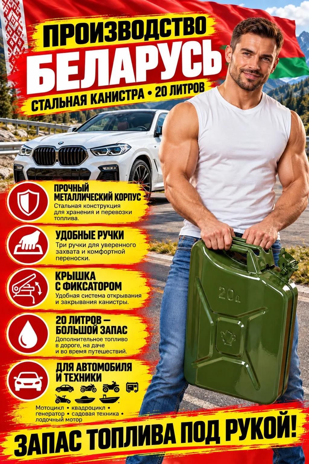 Канистра для бензина Республика Беларусь г. Орша
