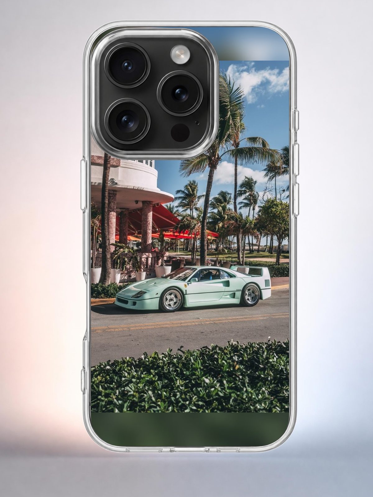 Чехол iPhone 15 Pro Ferrari F40 Y2K Indie Sleaze