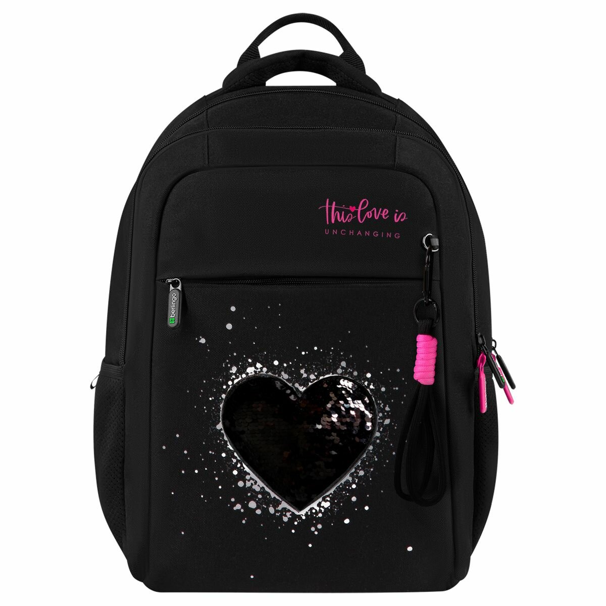 Рюкзак школьный Berlingo ErgoStyle "Dark Glam" 39,5x28x15см, 2 отделения, 3 кармана, эргономичная спинка (BR-RR-202605)