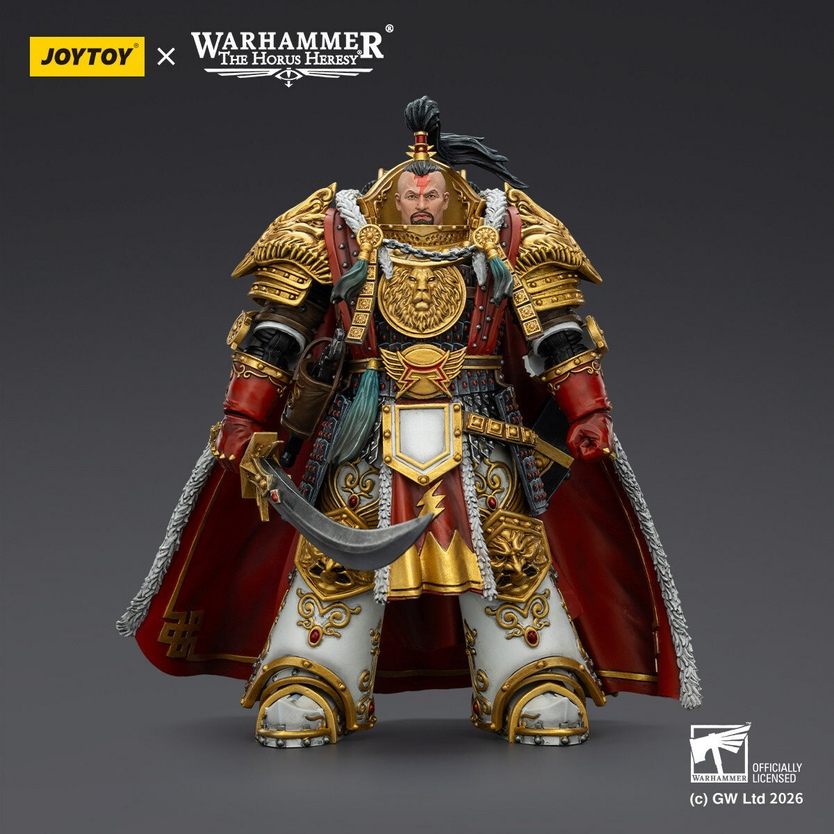 JOYTOY Dark Source White Scar Legion Chagatai Khan Fifth Legion Gene Primarch 1:18 Scale Articulated Figure