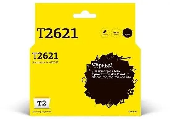 Картридж T2 IC-ET2631, C13T26314010, фото черный