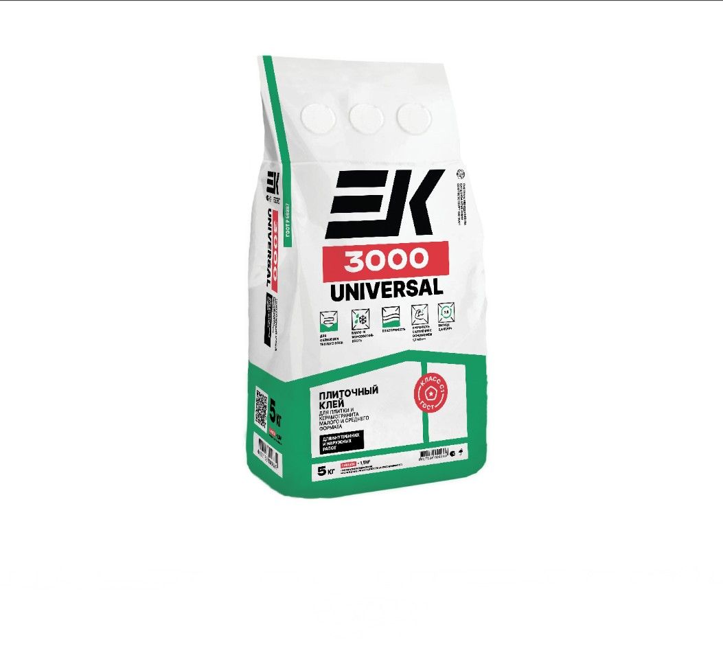 Клей для плитки ЕК 3000 (5кг) С1