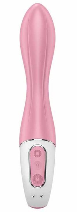 Вибратор Satisfyer Air Pump 2 с расширением для точки G длиной 2,9 см диаметром 3,8 см розовый силикон