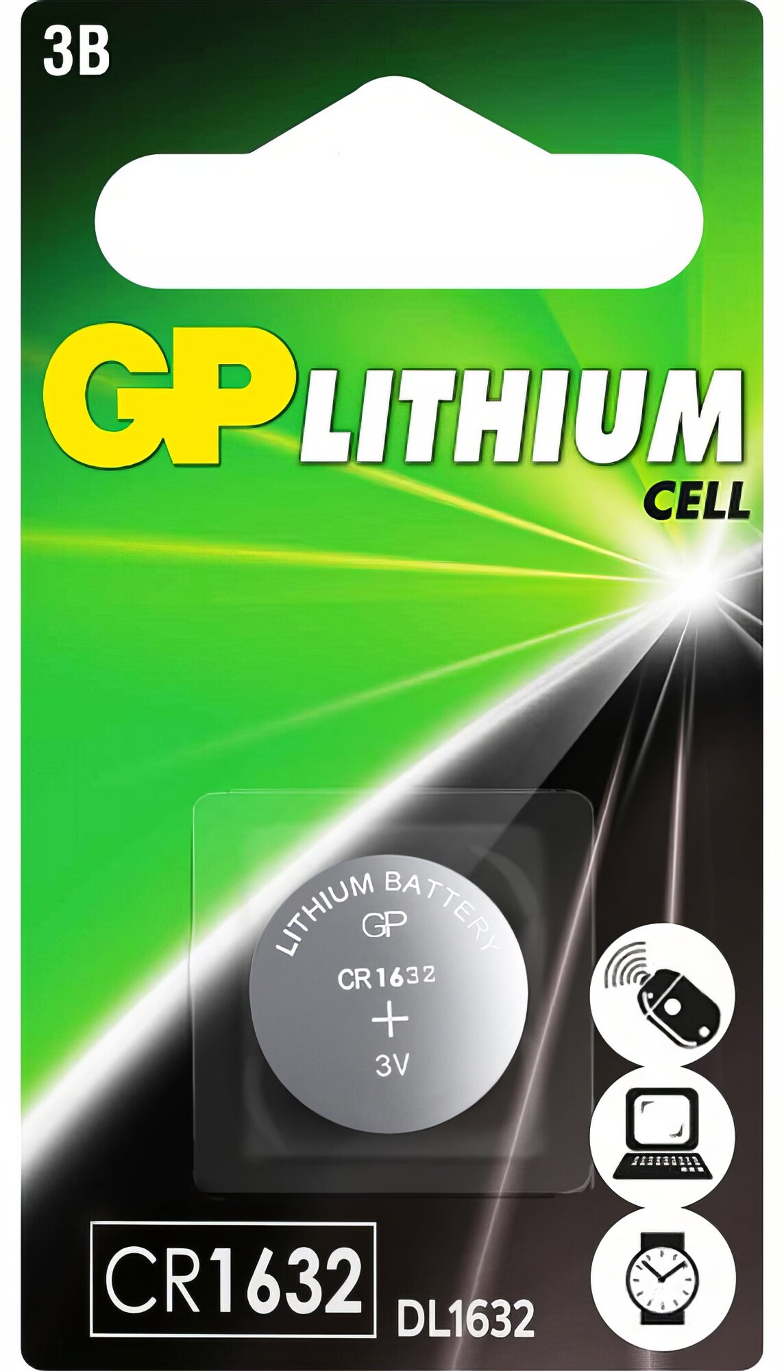 Литиевая дисковая батарейка GP lithium cr1632 - 1 шт. в блистере CR1632-7CR1 CR1632-7CR1 26074373