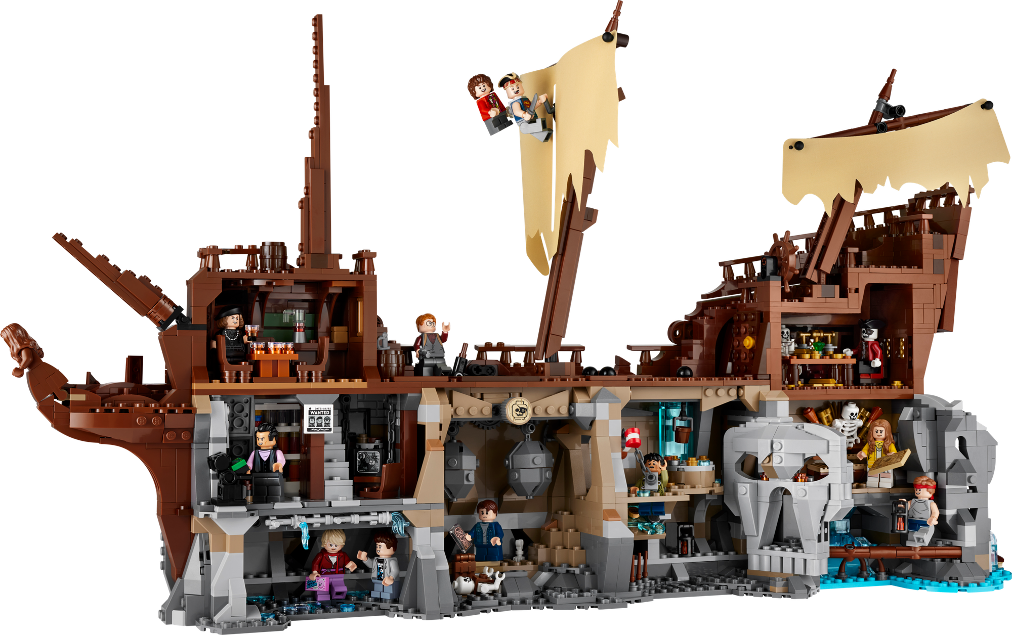 Конструктор LEGO Ideas 21363 «Балбесы»: пиратский корабль и тайные пещеры