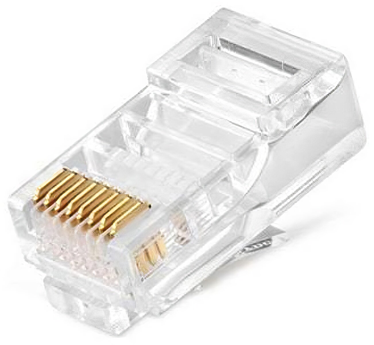 Коннектор rj-45 (8p8c) Ripo cat.5e, универсальные ножи ( в упак. 50 шт.) 003-400001/50