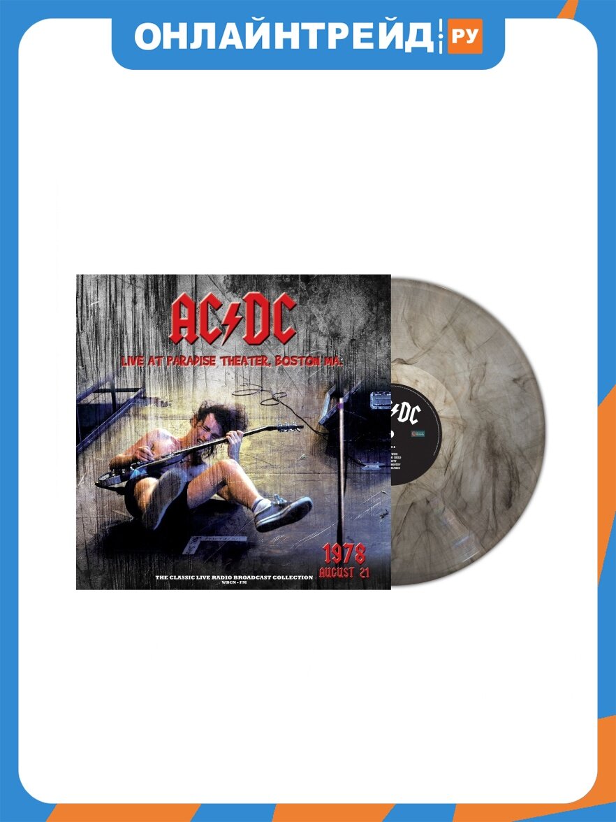 Виниловая пластинка EU AC/DC - Live At Paradise Theater, Boston 1978 (Clear Marble Vinyl)