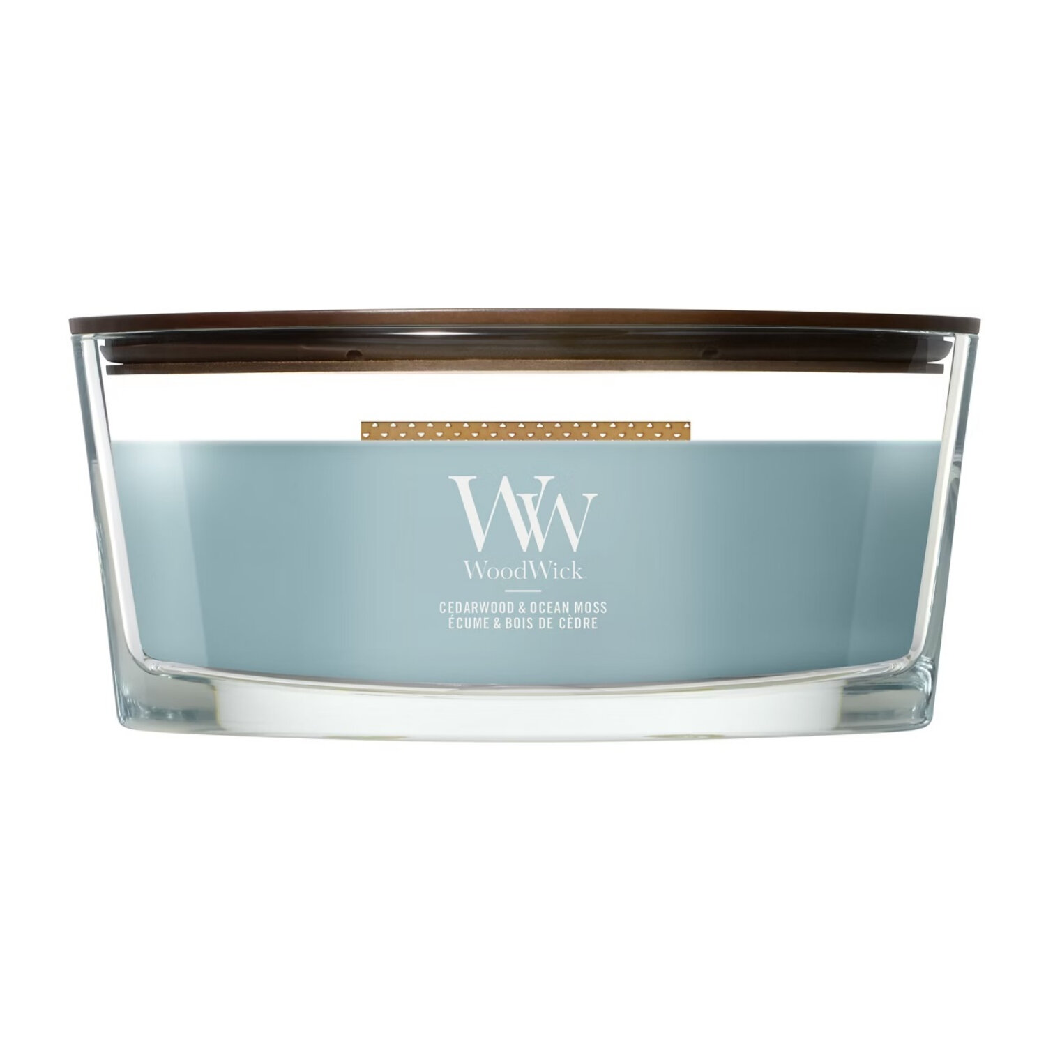 Ароматическая свеча WoodWick "Кедр и морской мох/CEDARWOOD & OCEAN MOSS"