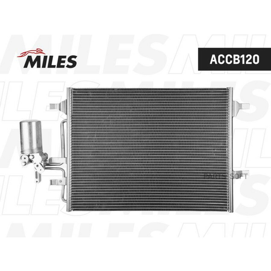 Конденсер VOLVO S60 / XC60 1.6-3.0 08- от официального дистрибьютора, MILES, артикул ACCB120