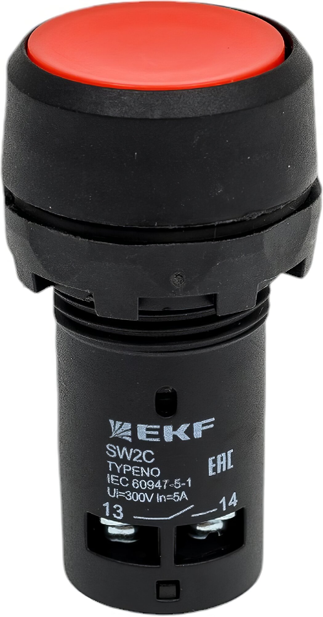 Кнопка с фиксацией EKF SW2C-11 PROxima красная NO+NC sw2c-11f-r