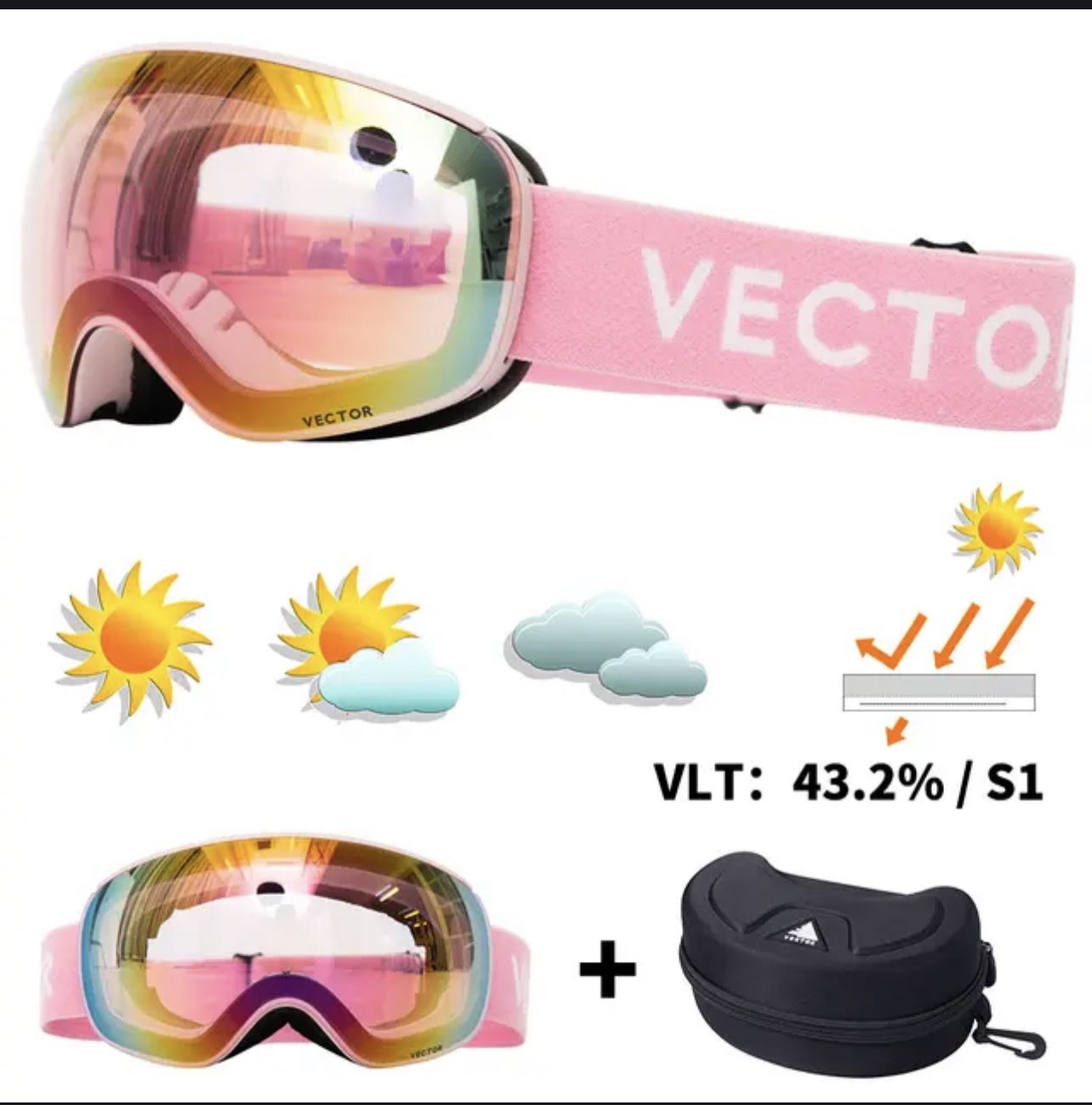 VECTOR Маска горнолыжная
