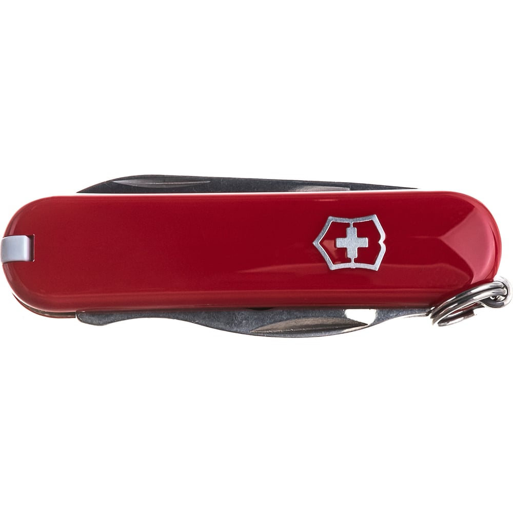 Нож-брелок Victorinox Classic Rally 0.6163 58 мм, 9 функций красный