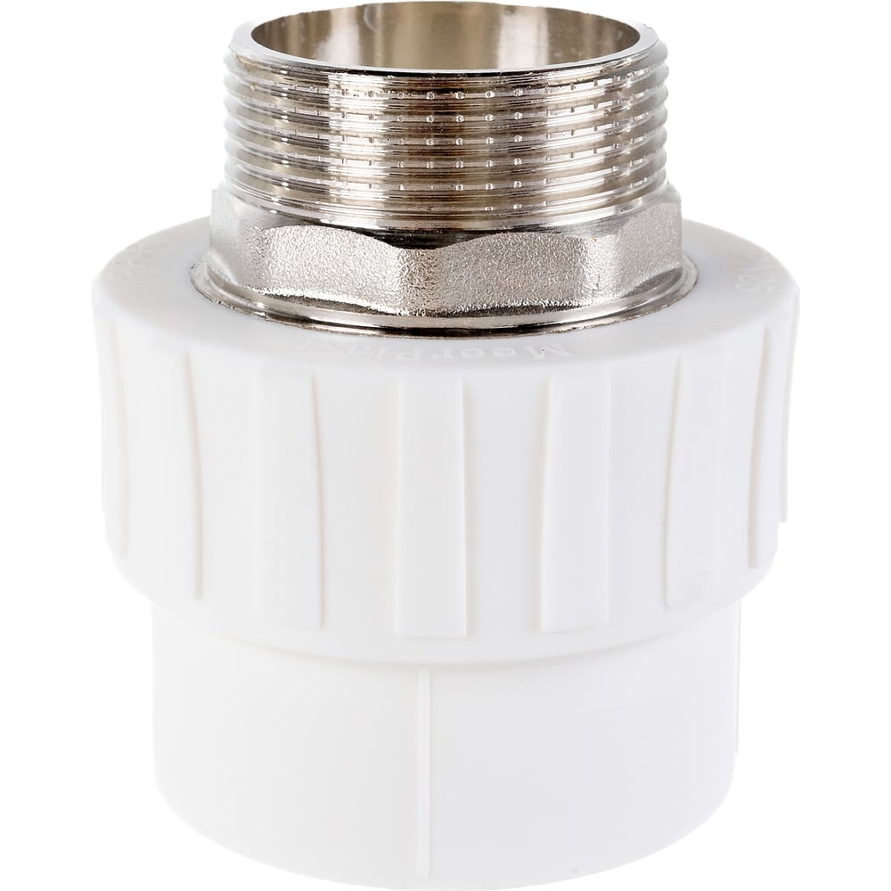 Муфта PPRC комбинированная Дн50x40 Ру25 белая наружная резьба MeerPlast D200-00457 ТТ000013181