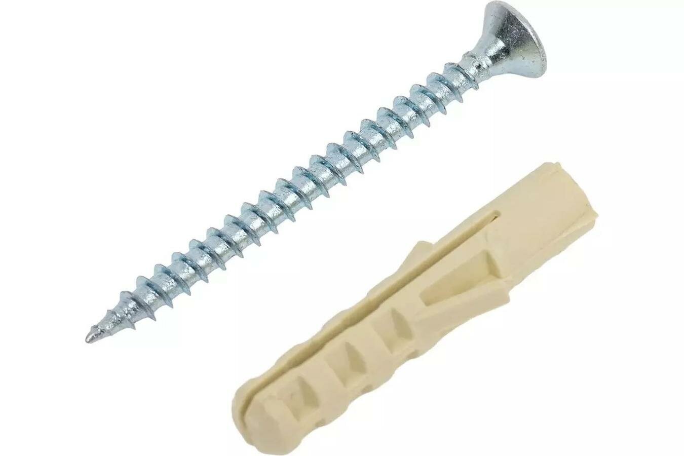 Дюбель NAT 12x50 с шурупом 8,0x70 (2 шт), SORMAT