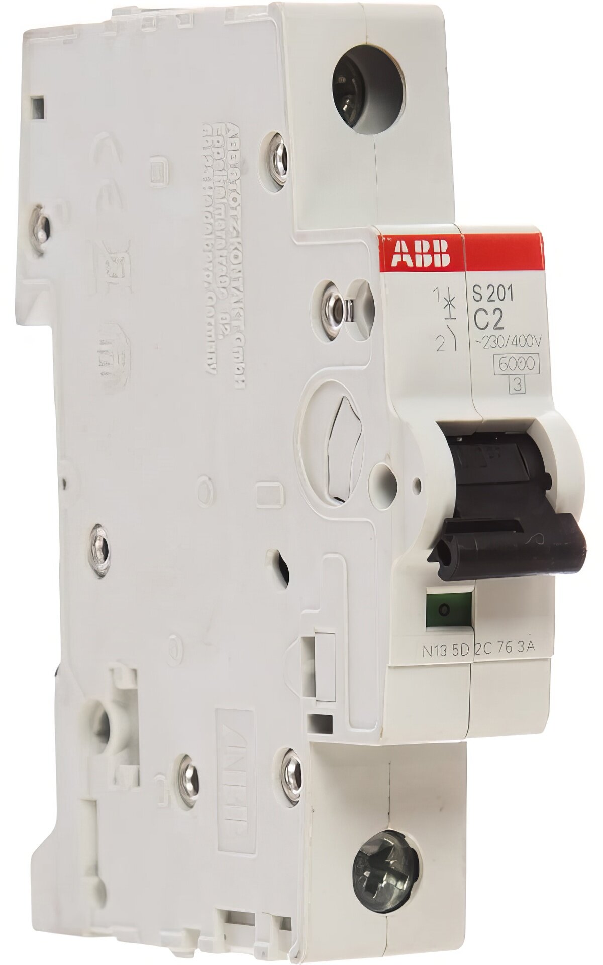 Автоматический однополюсный выключатель ABB 2А С S201 6кА 2CDS251001R0024