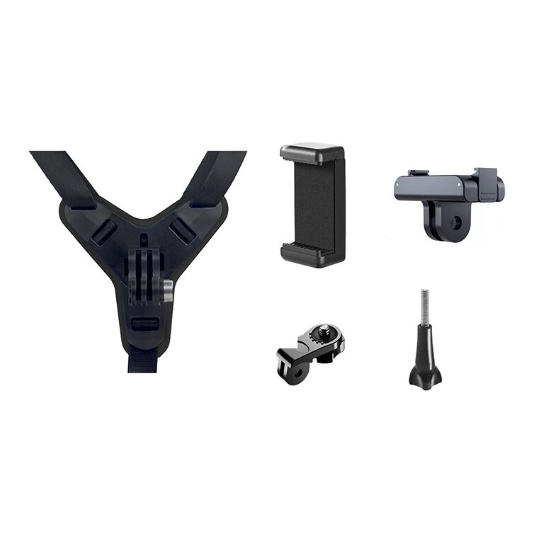 SENKAMA Compatibility with Various Action Cameras/Cell Phones Black Chin Stands[Compatibility: Action 5 Pro/4/3]