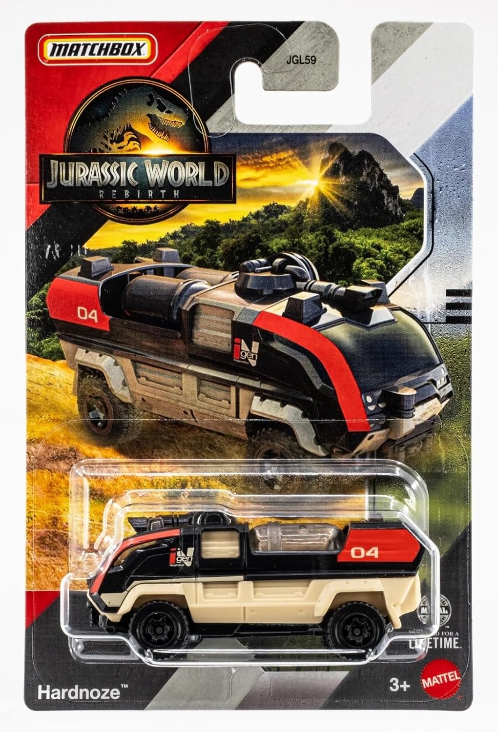 Машинка Matchbox Jurassic World Rebirth Hardnoze JGL13 Asst. JGL59