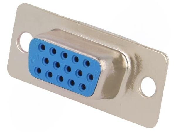 NINIGI DSC-515 Вилка D-Sub HD PIN 15 "мама" прямой пайка на провод 1шт