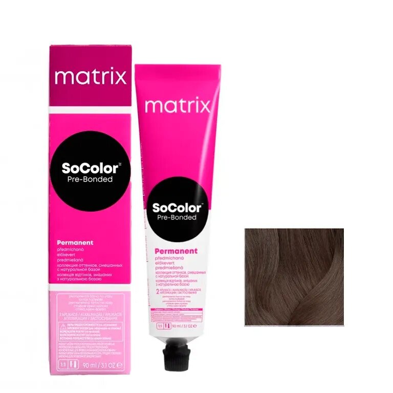 Matrix Краска для волос SoColor Pre-Bonded 4N 90 мл 90 мл