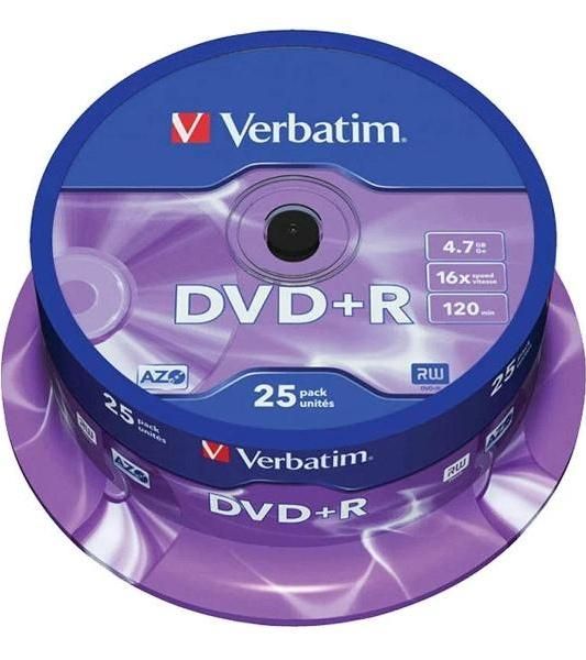Диск DVD+R Verbatim 43500