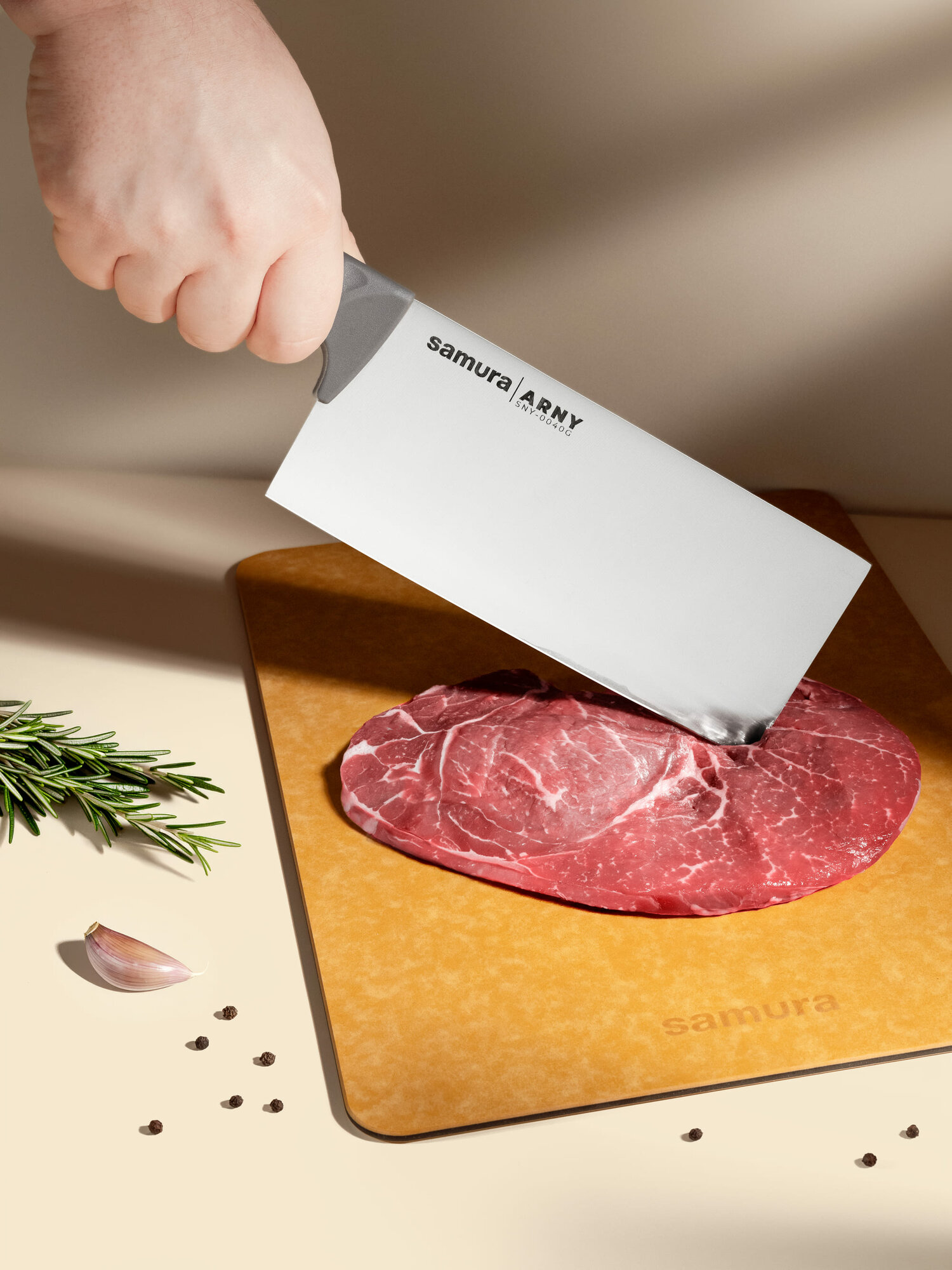 Топорик кухонный для мяса и костей Samura ARNY 209мм SNY-0040G