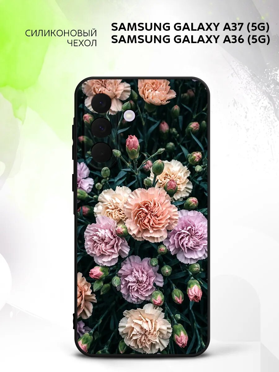 Чехол на Samsung Galaxy A37 (5G)/A36 (5G), Самсунг Галакси A37 (5G)/A36 (5G) бампер, противоударный, с картинкой розы