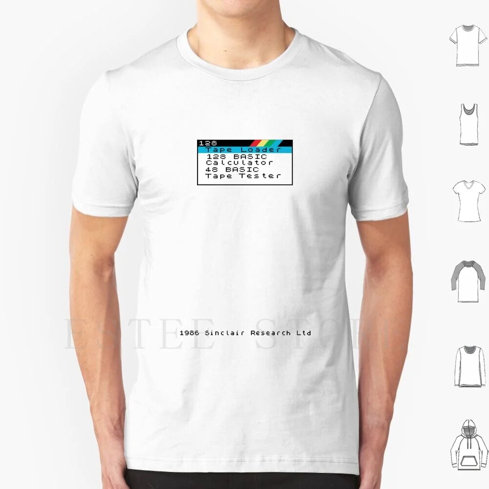 Футболка белая ZX Spectrum 128k