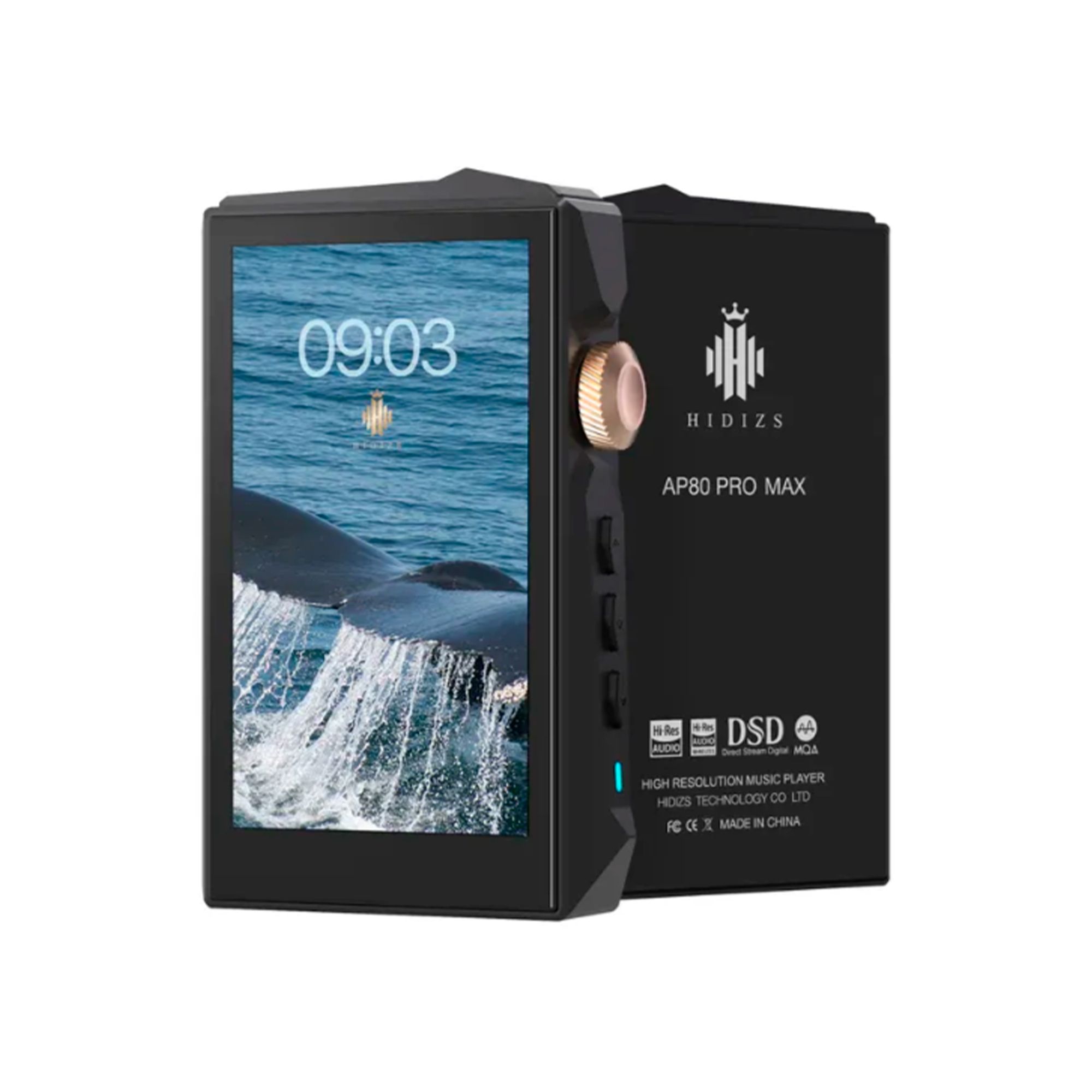 Hidizs портативный Hi-Fi плеер AP80 Pro Max, Hi-Res стриминговый, черный
