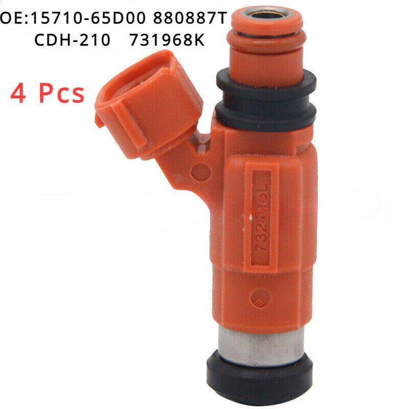 Топливные форсунки 4 шт. 15710-65D00 880887T INP-771 для Yamaha F115 HP Outboard 2000-2011