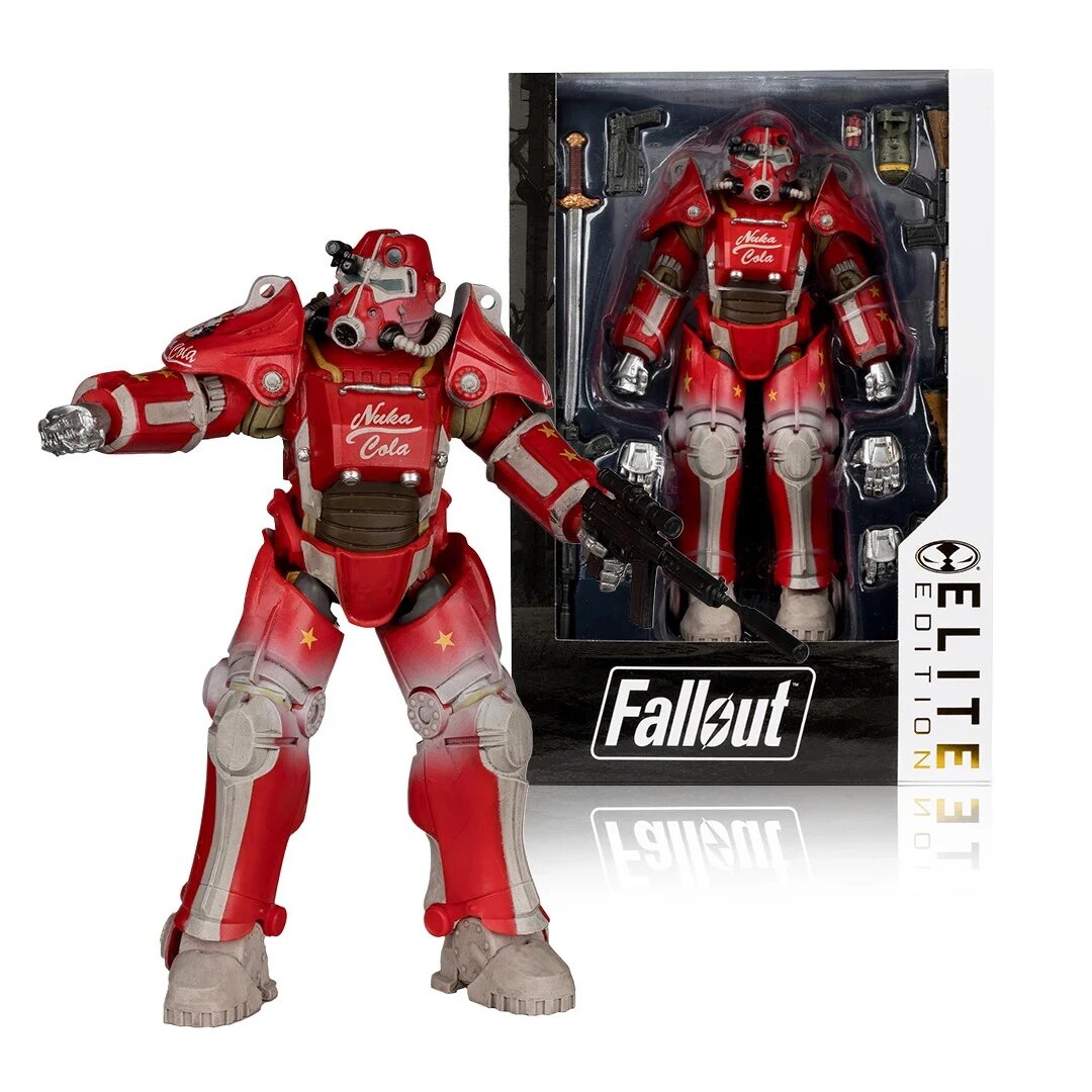 Фигурка McFarlane Toys Elite Edition 7 дюймов - Fallout 3 Remastered - # 13 T-45B Нука-Кола Модель-кукла Гараж-кит
