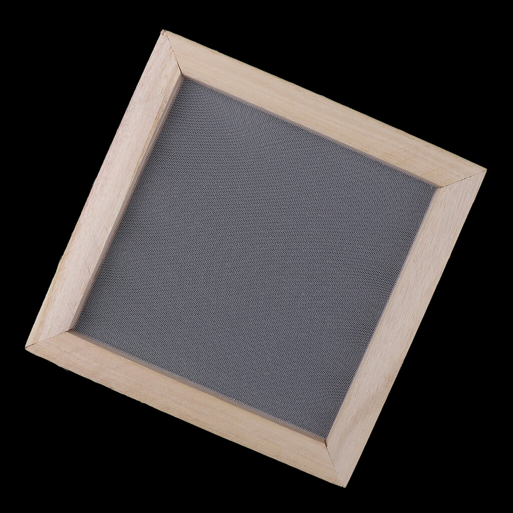 Деревянная рамка-трафарет для изготовления бумаги,20x20 см.