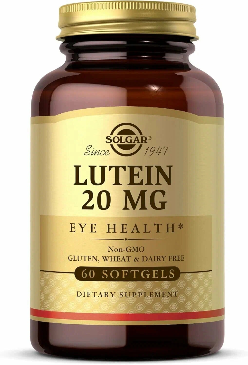 Solgar Lutein, лютеин, 20 мг, 60 капсул из США