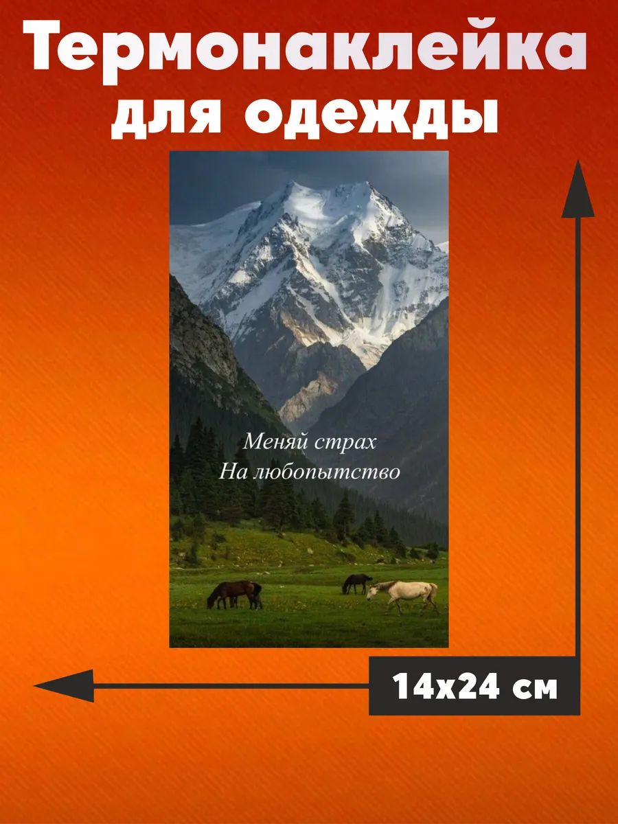 Термонаклейка на одежду цитата Алтай