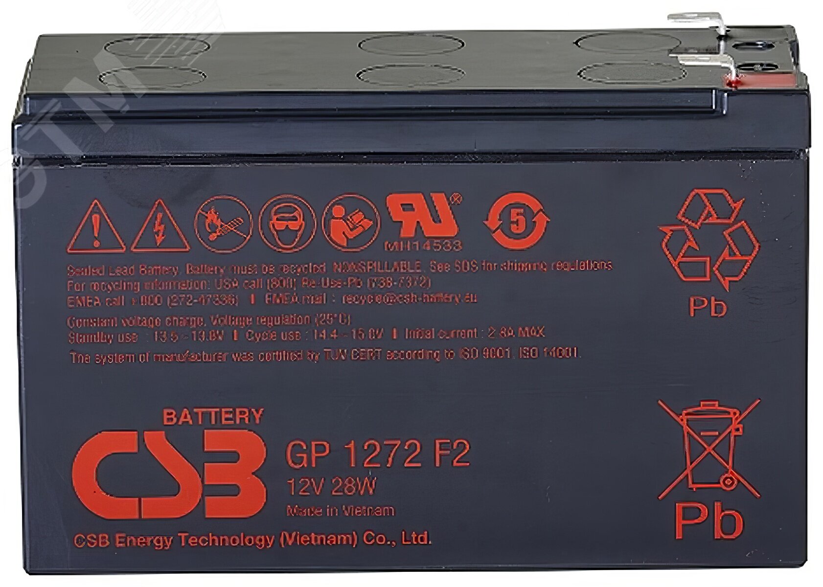 Аккумулятор GP 12В 28W