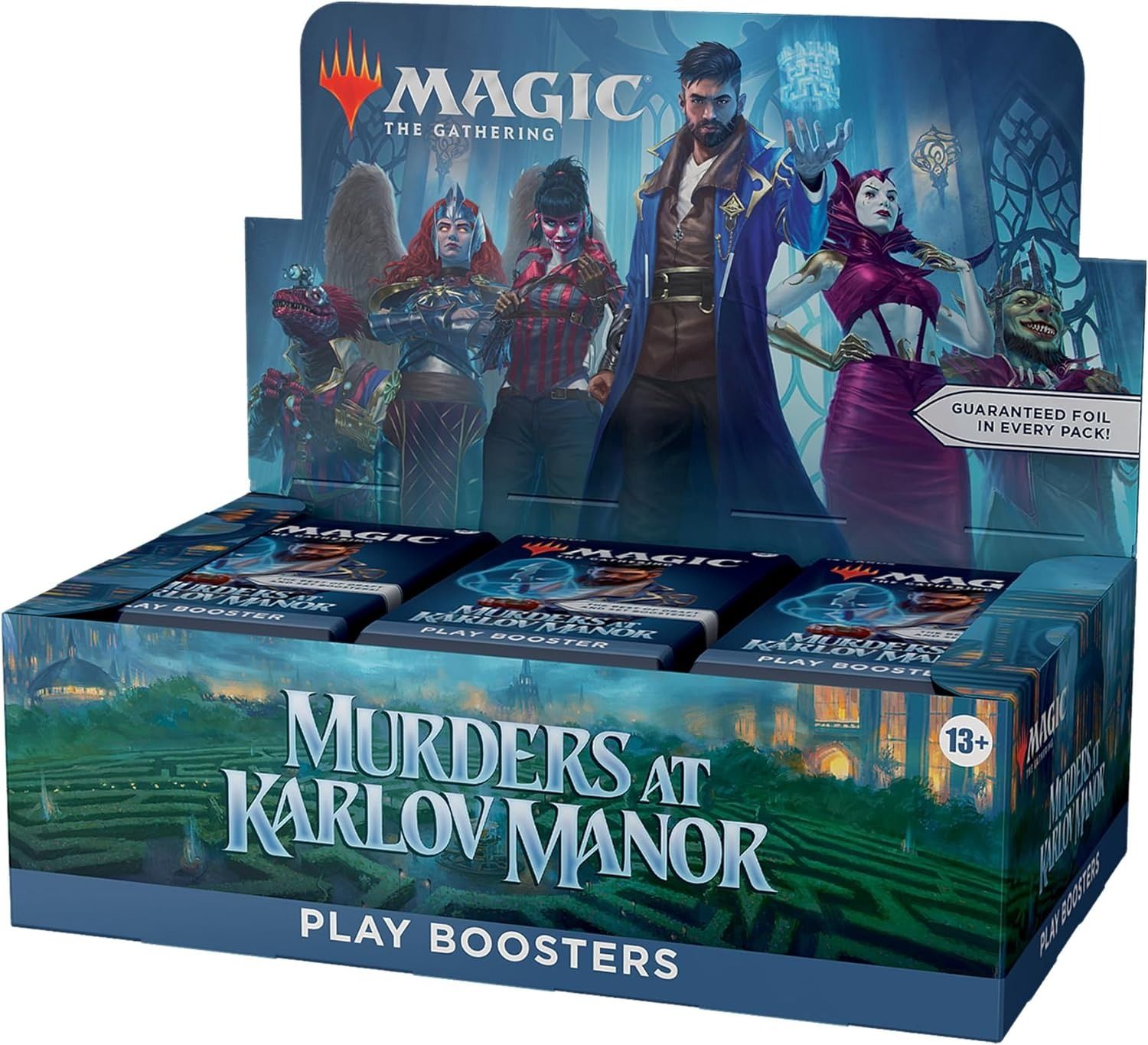 Magic The Gathering: Дисплей play-бустеров издания Murders at Karlov Manor на английском