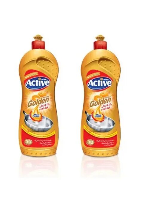 Средство для мытья посуды Active Gold апельсин 2х750мл.