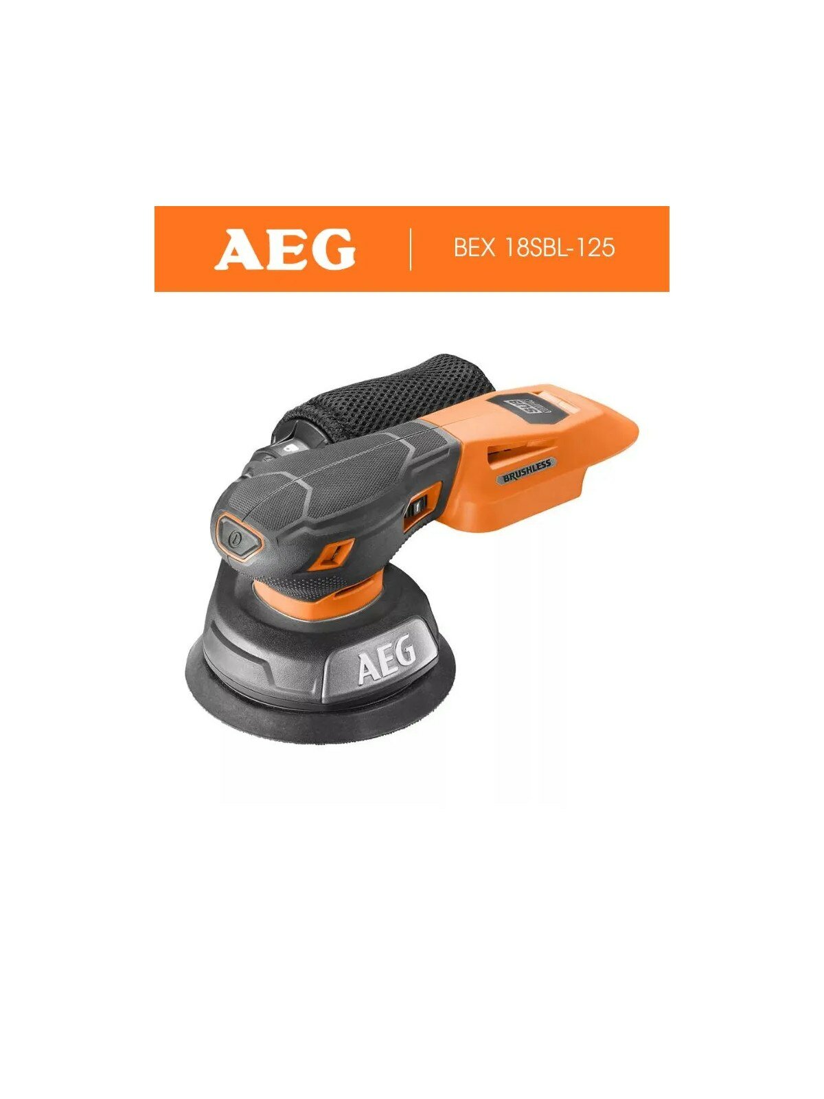 Аккумуляторная эксцентриковая шлифмашина бесщеточная AEG BEX18SBL-125-0 PRO18V (Solo)