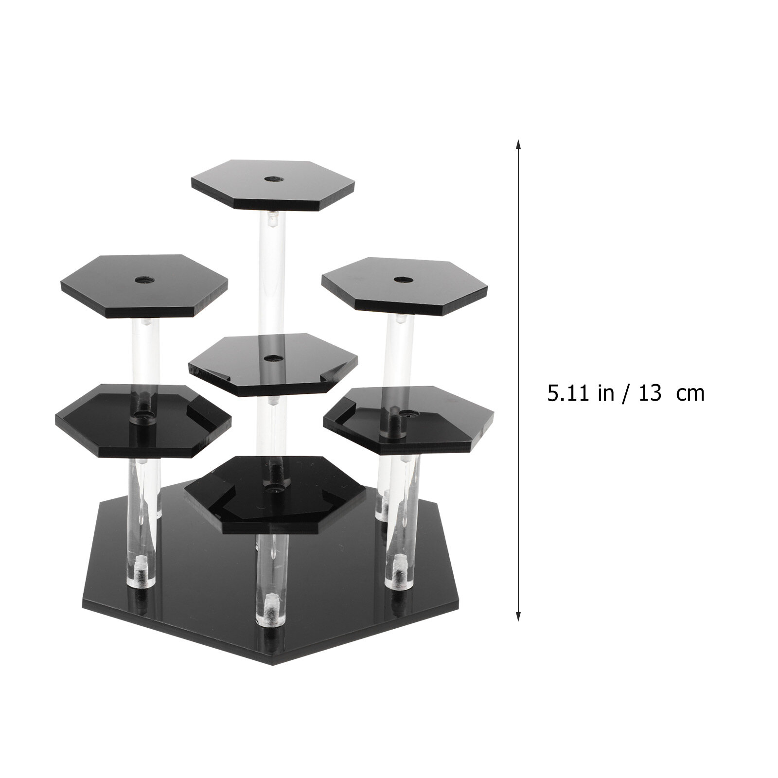 Стойка Для Статуэток Из Акрила Ручной Работы 1 Шт Черный 15x15x13cm