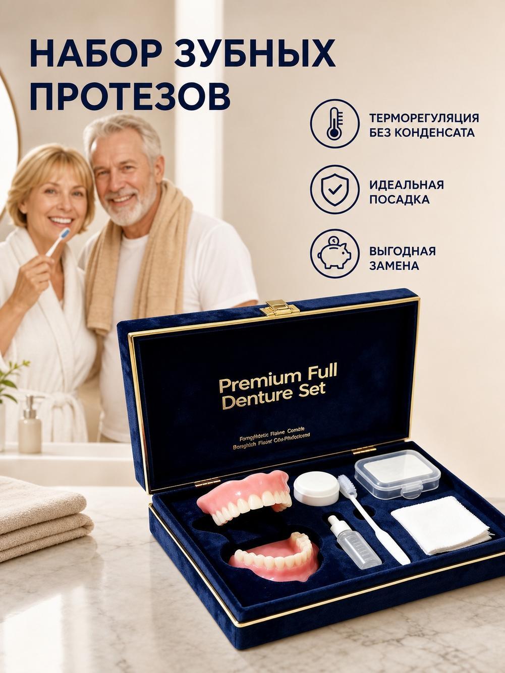 Набор для замены верхних и нижних съемных зубов , Уход за брекетами, протезами