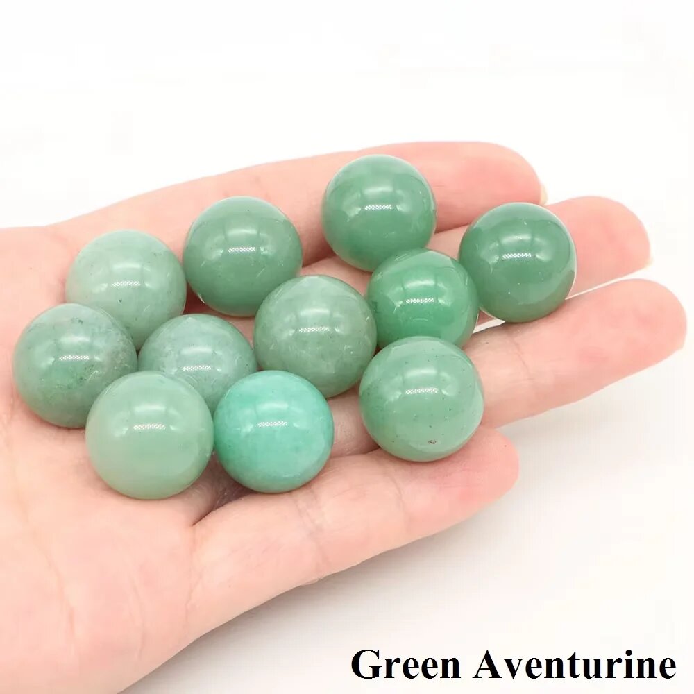 Сфера из розового кварца и аметиста Jin Shi Yuan 16 мм Зеленый, 50pcs, Green Aventurine