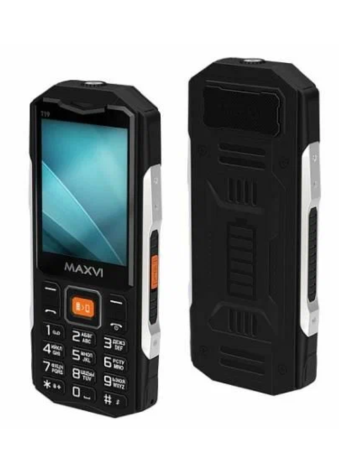 Телефон мобильный MAXVI T19, диагональ экрана 2.8”, 2000 mAh, black.