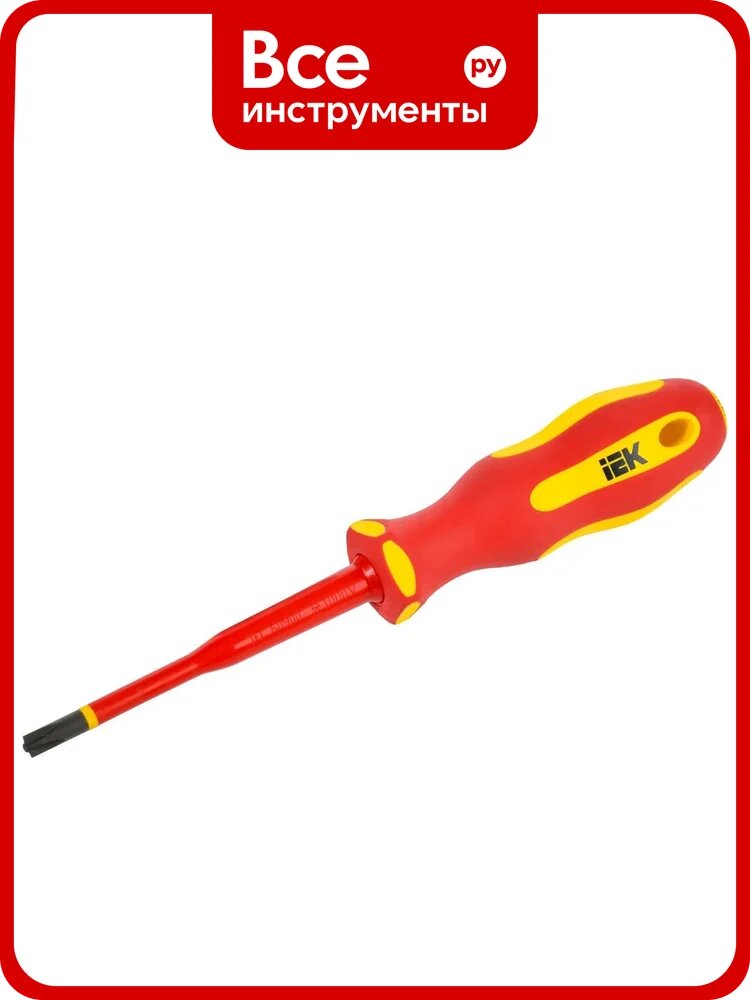 Отвертка IEK Arma2l 5 диэлектрическая slim ph/sl2x100 т2 A2L5-SC31-T2-HS-20-100
