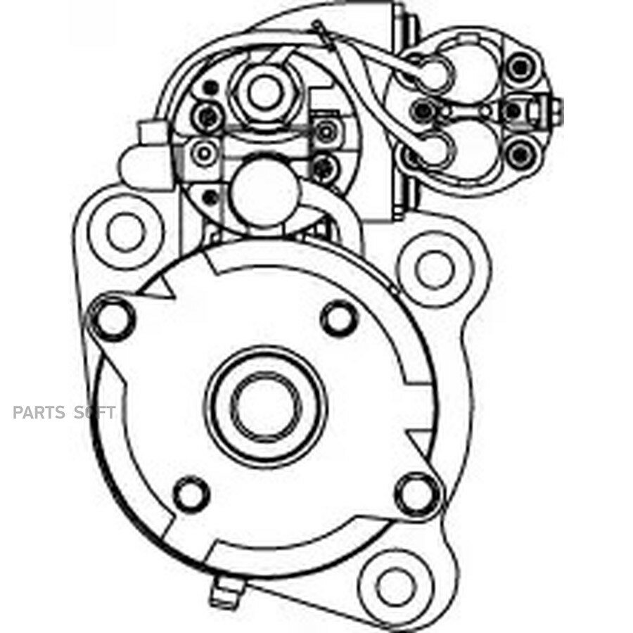 Стартер 24V / 6,0kW / M3, DEUTZ, МТЗ, МАЗ, VOLVO, MAN, IVECO (аналог AZF 4198, 1163626) от официального дистрибьютора, PRESTOLITE-ELECTRIC, артикул M93R3004SE