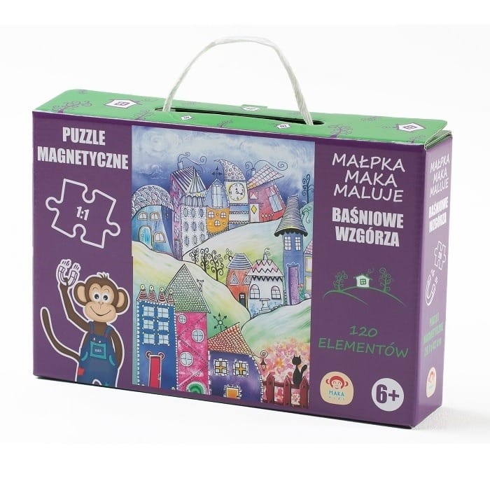 Магнитные пазлы Maka Kids Сказочный холм, 120 элементов, разноцветный
