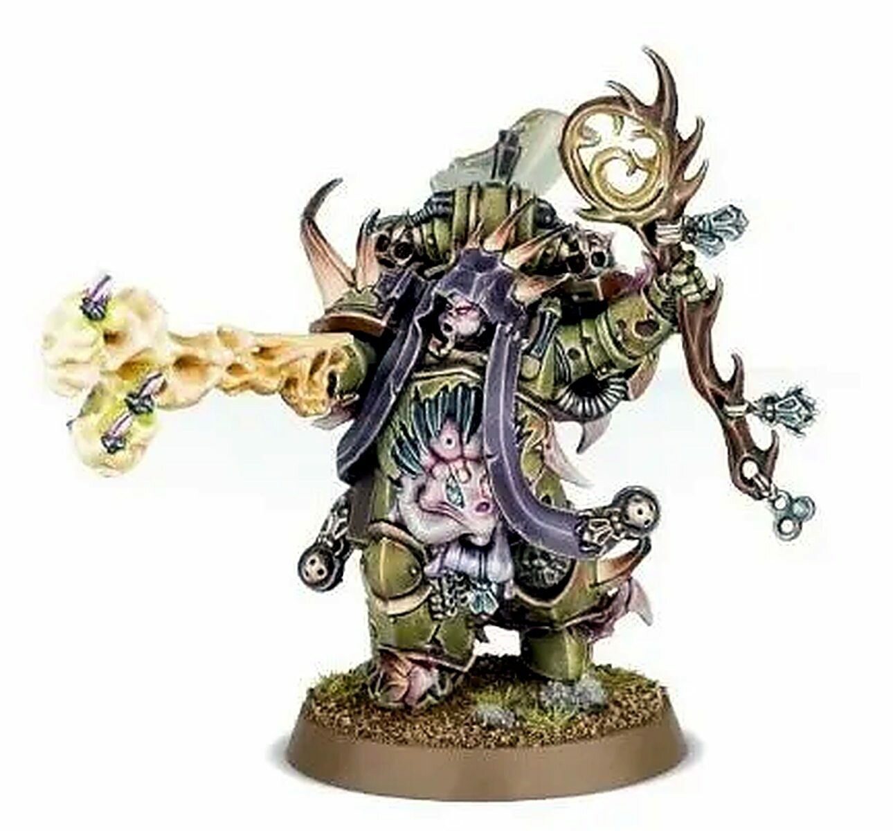 Смола вархаммер 40000 миниатюра Death Guard Malignant Plaguecaster Warhammer 40000 миниатюры днд Фигурка