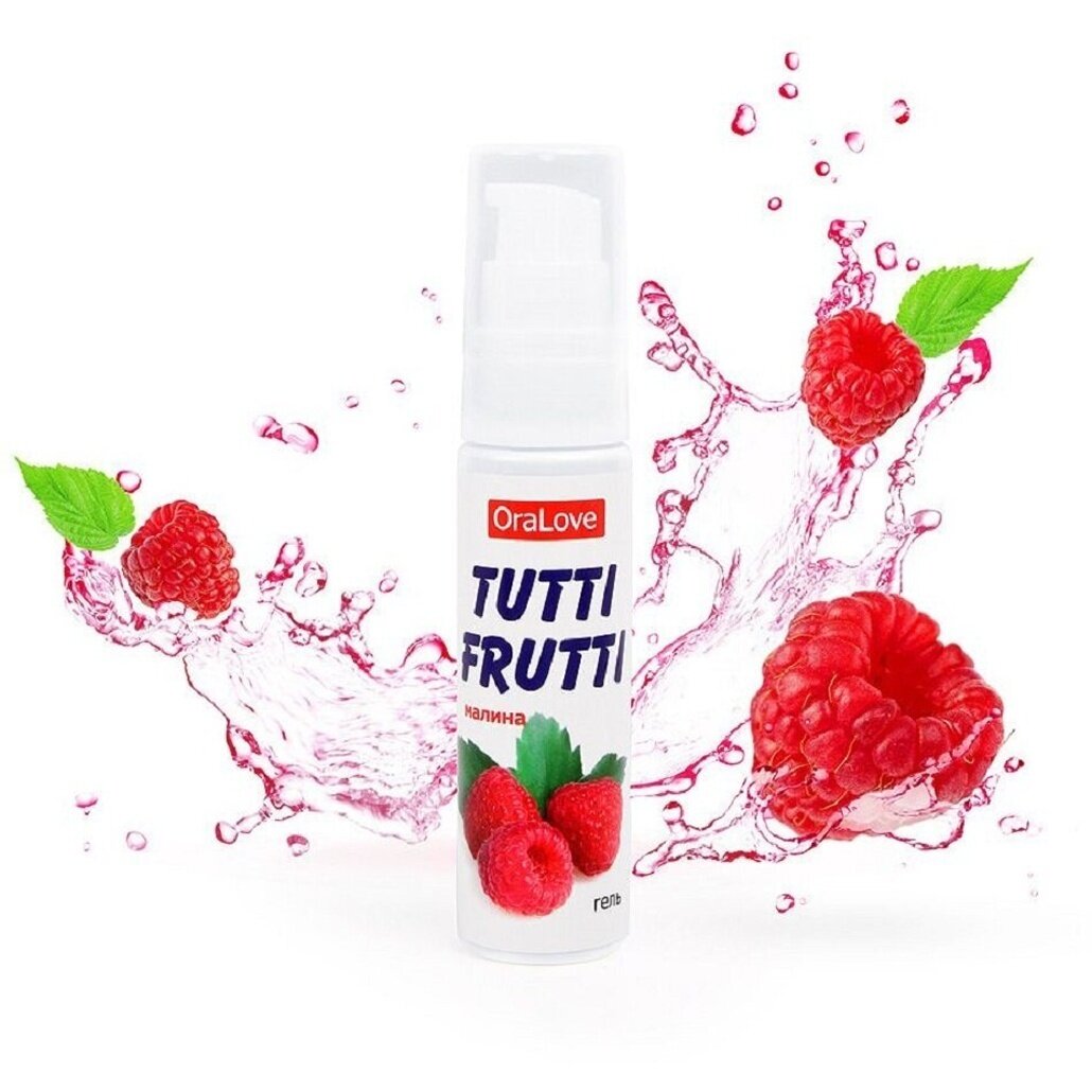 Съедобный гель-лубрикант Tutti-Frutti, малина, 30 г