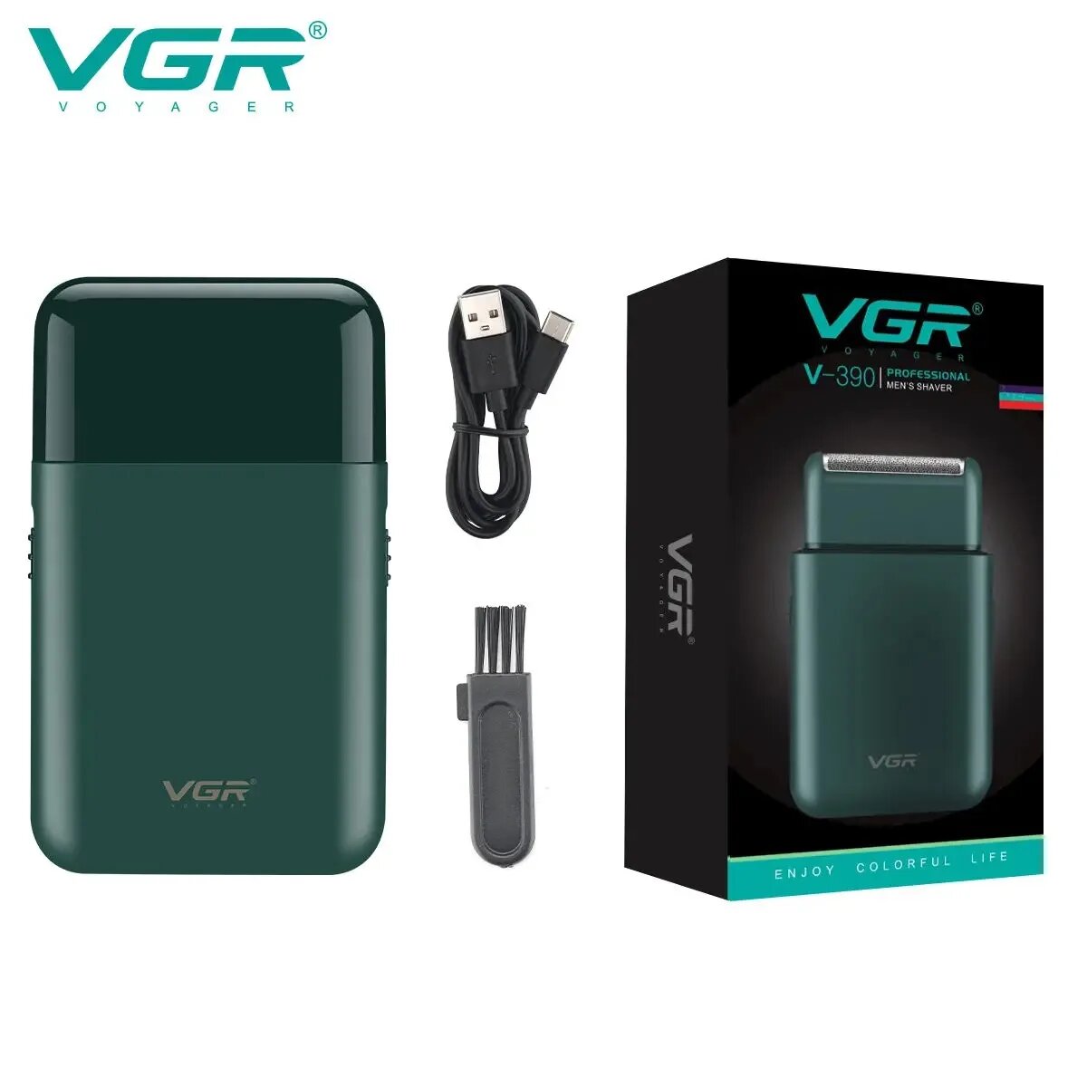 VGR V-390 Портативный триммер, зеленый