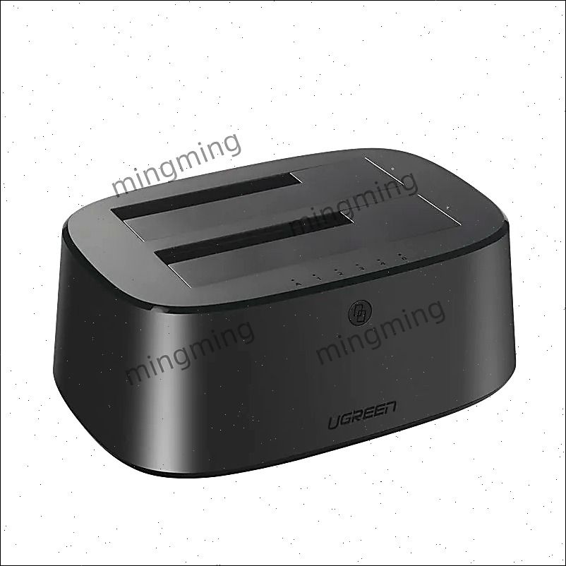 Док-станция для двух жестких дисков UGREEN CM198 (50742) USB 3.0 to SATA Dual-Bay Hard Drive Docking Station EU. Цвет: черный